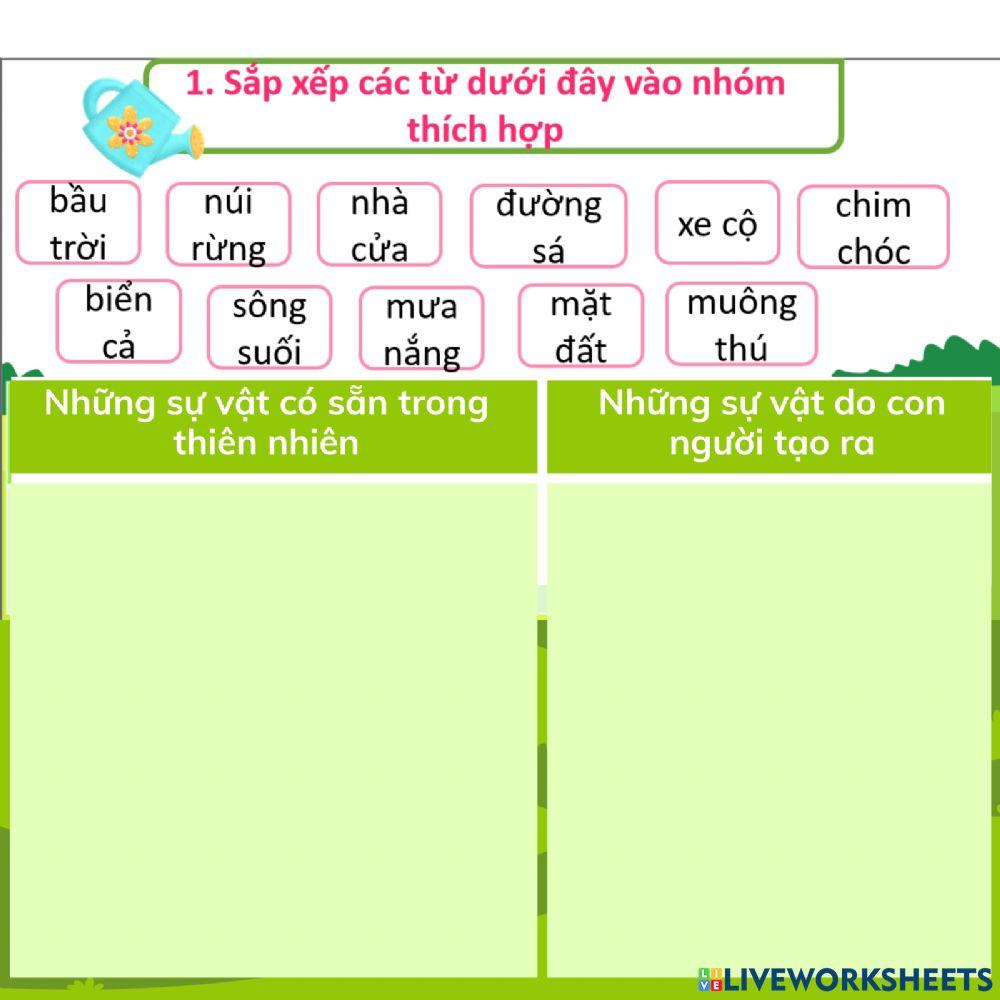 Lw1 worksheet | Live Worksheets