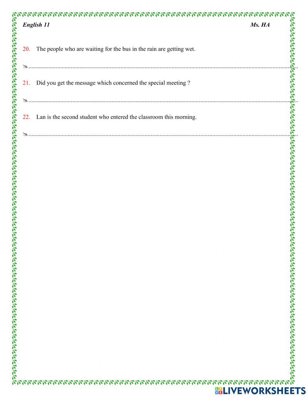 Reduce relative… | Free Interactive Worksheets | 2307413