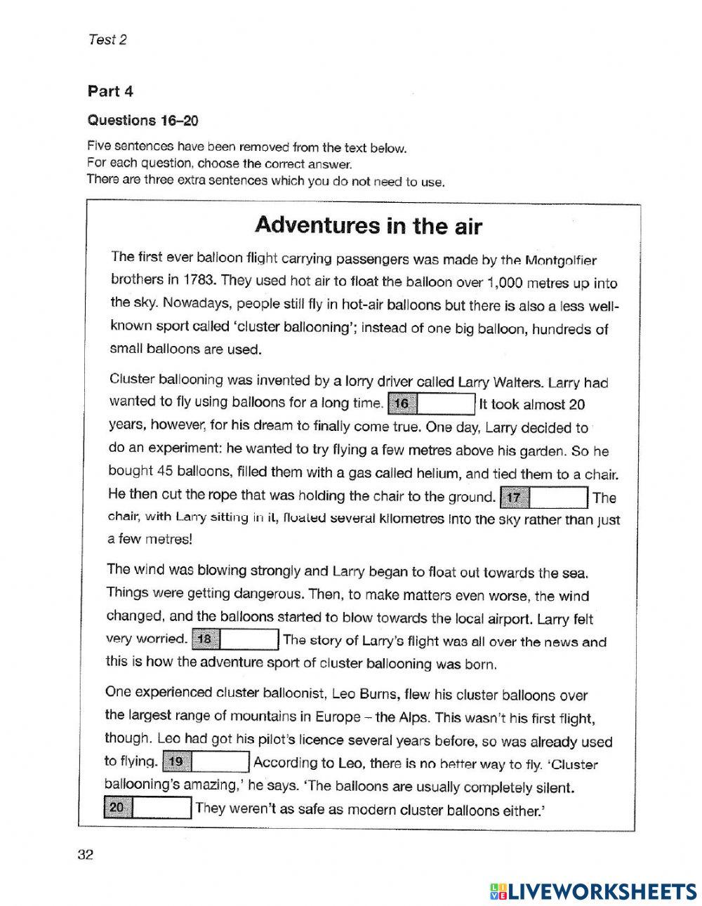 B1 authentic reading 2 2307474 | newstarcs4a | Live