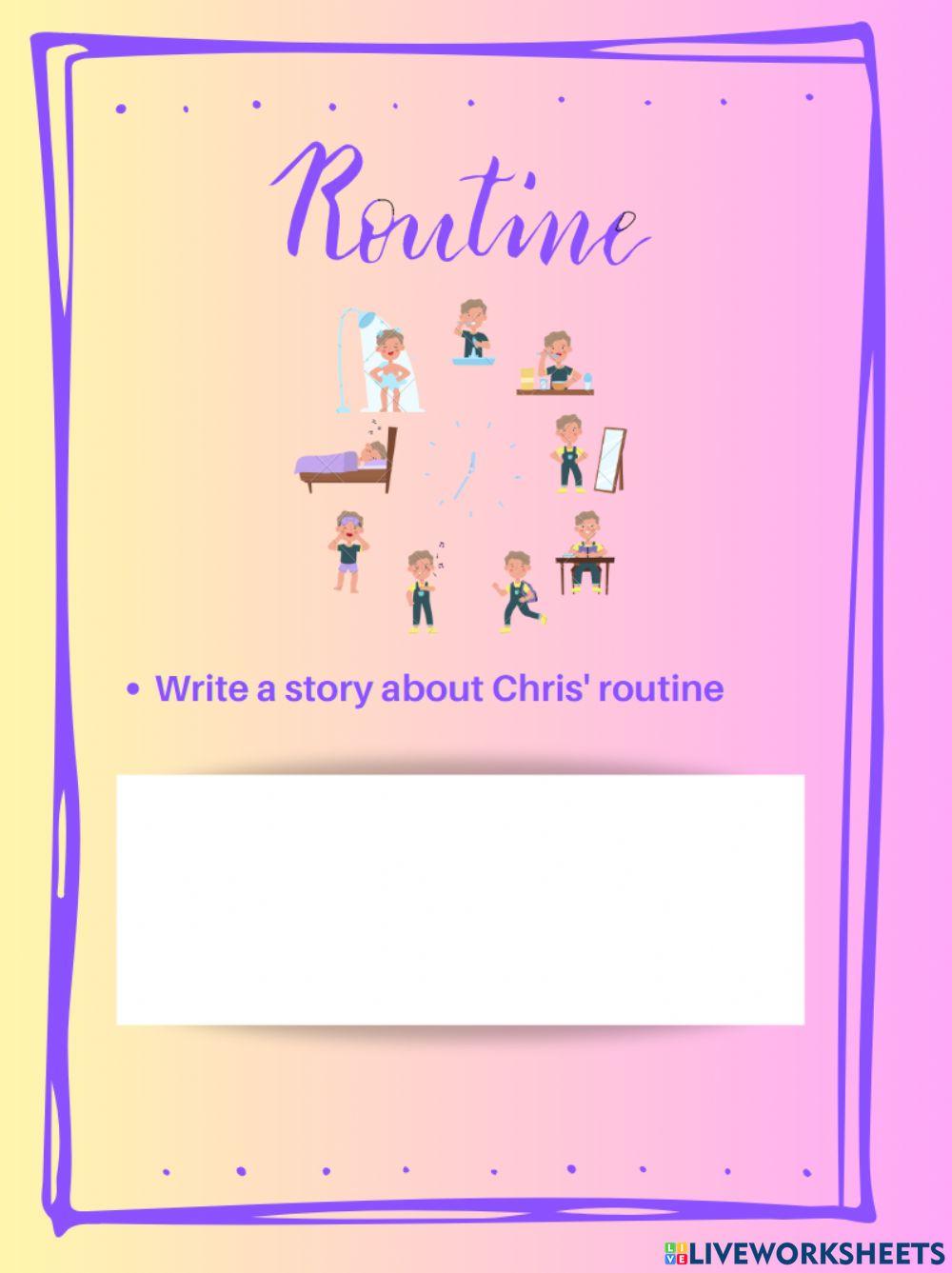 Routine online exercise for 6 | Live Worksheets