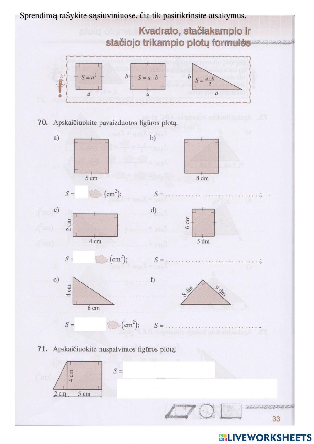 Trikampių, ketu… | Free Interactive Worksheets | 2324782