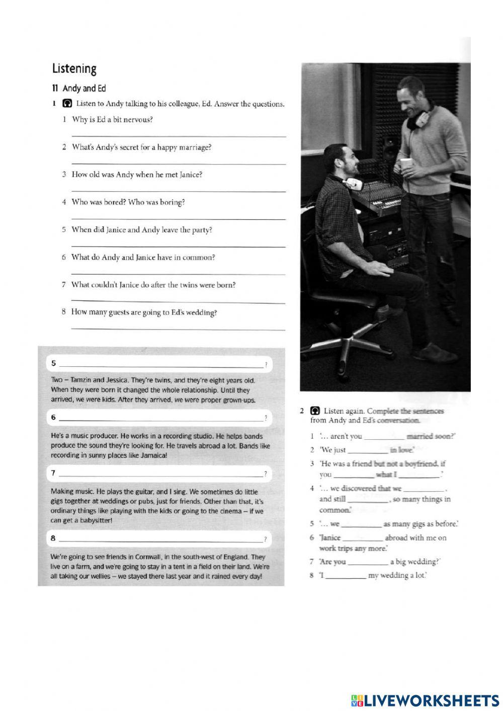 A2 Unit1 part2 | Free Interactive Worksheets | 2570170