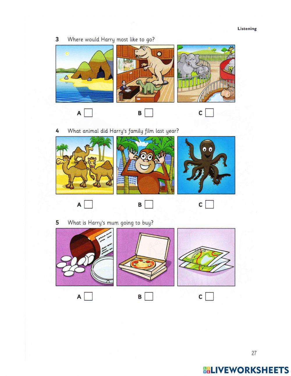 5384038 | Flyers authentic 1 - test 2 - listening skills