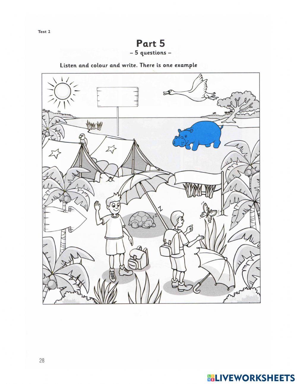 5384038 | Flyers authentic 1 - test 2 - listening skills