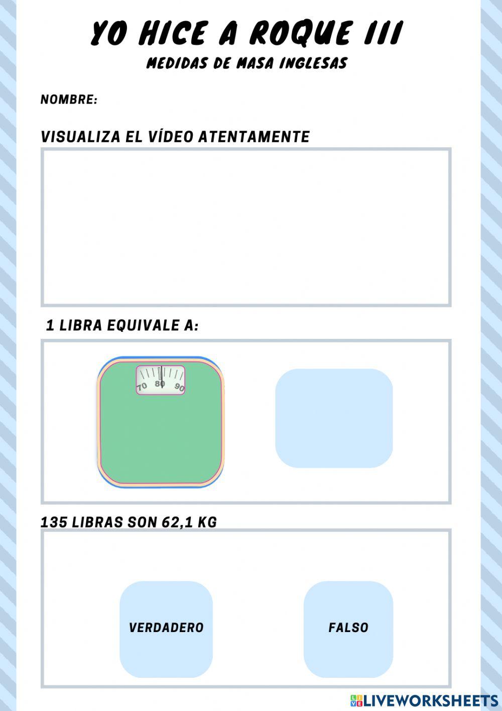 Yo hice a Roque III worksheet | Live Worksheets