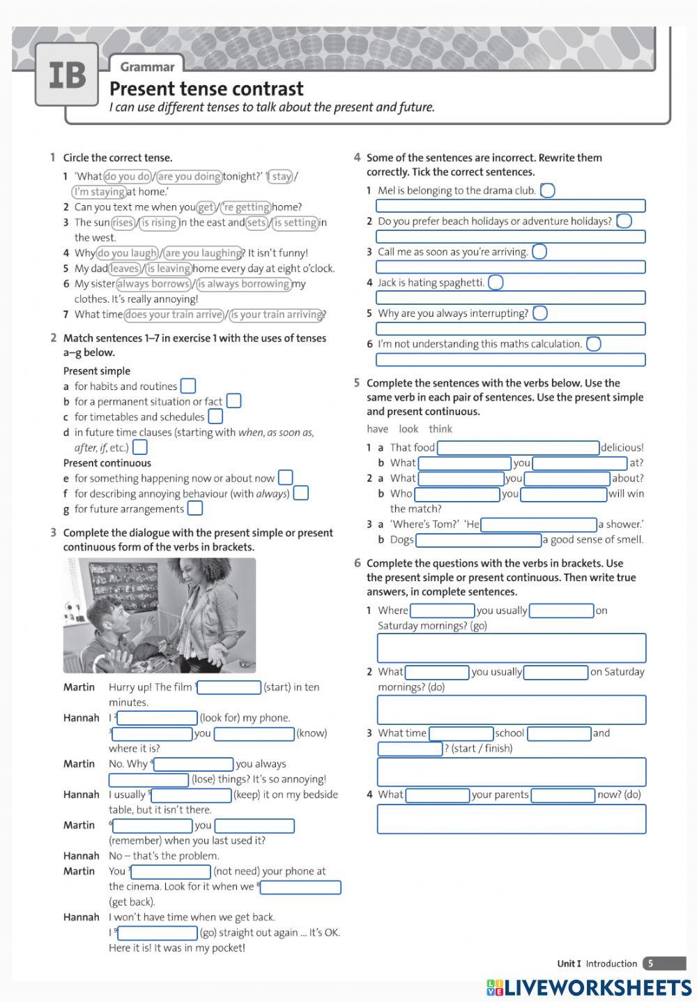 2325709 | Sol-3-intro-b-PRESENT TENSE CONTRAST | Cecilia