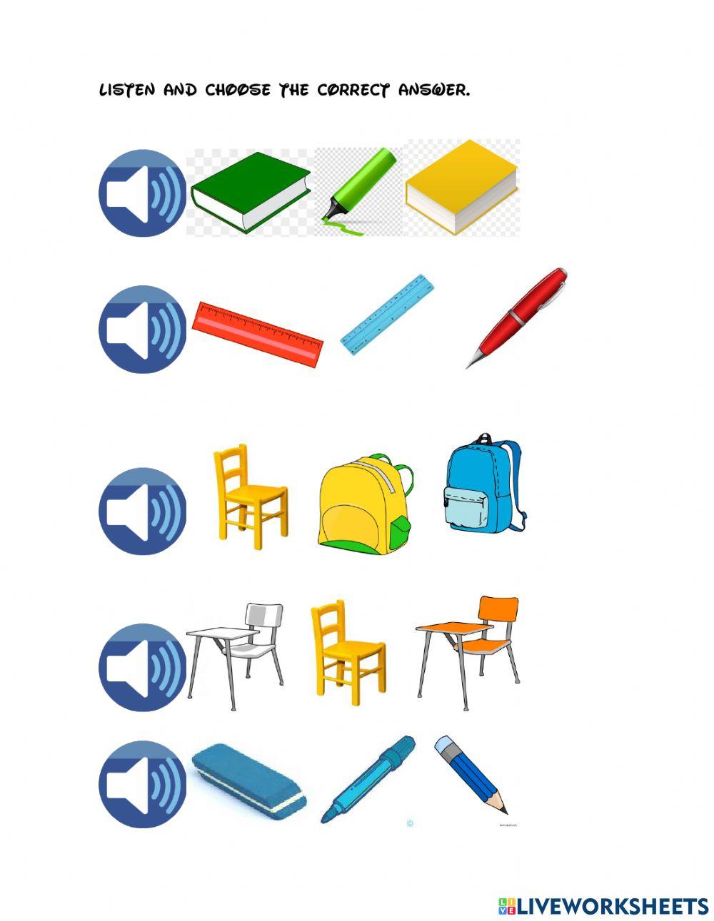 Objects in the … | Free Interactive Worksheets | 2325733