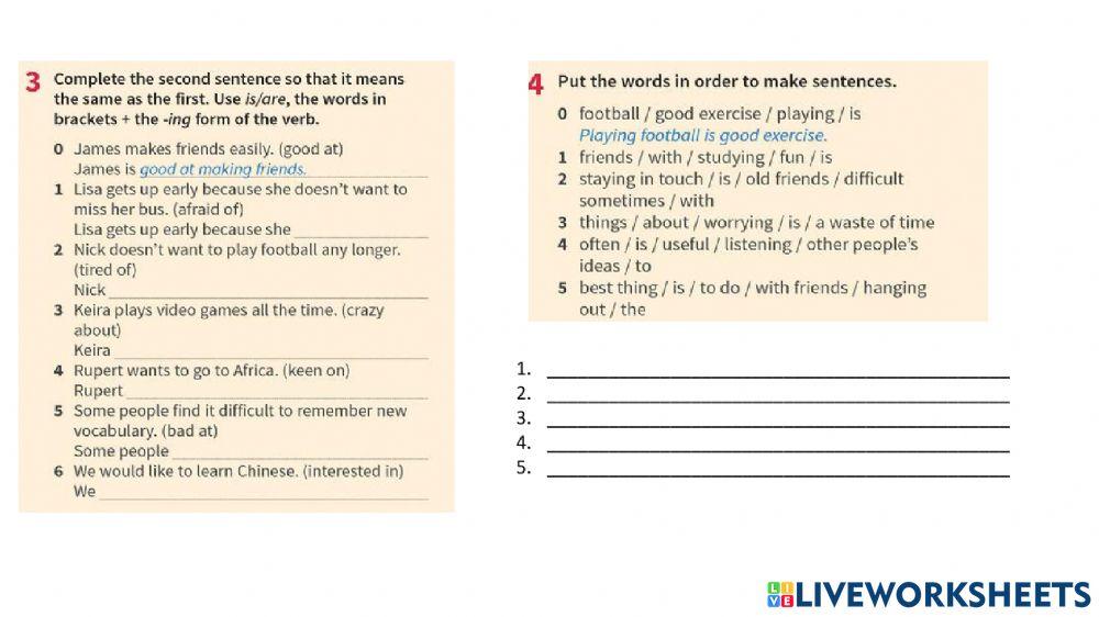 1st Partial Practice for Test Level 6 online exercise for | Live Worksheets