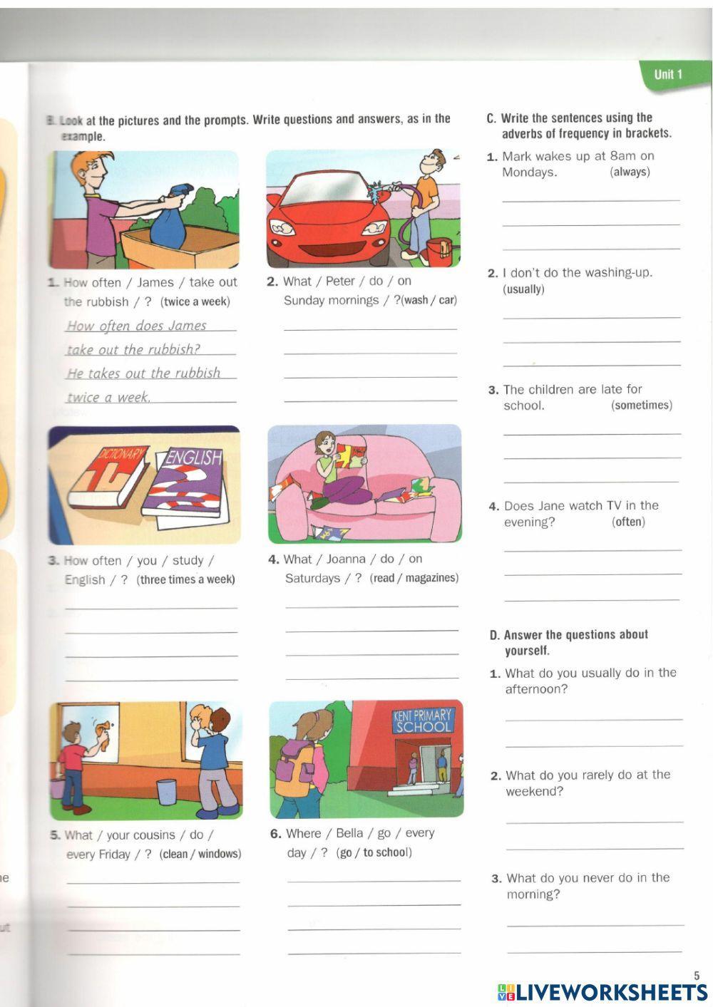 top grammar 2 unit 1 S PR FR PR TIME 6935323 | silvina p