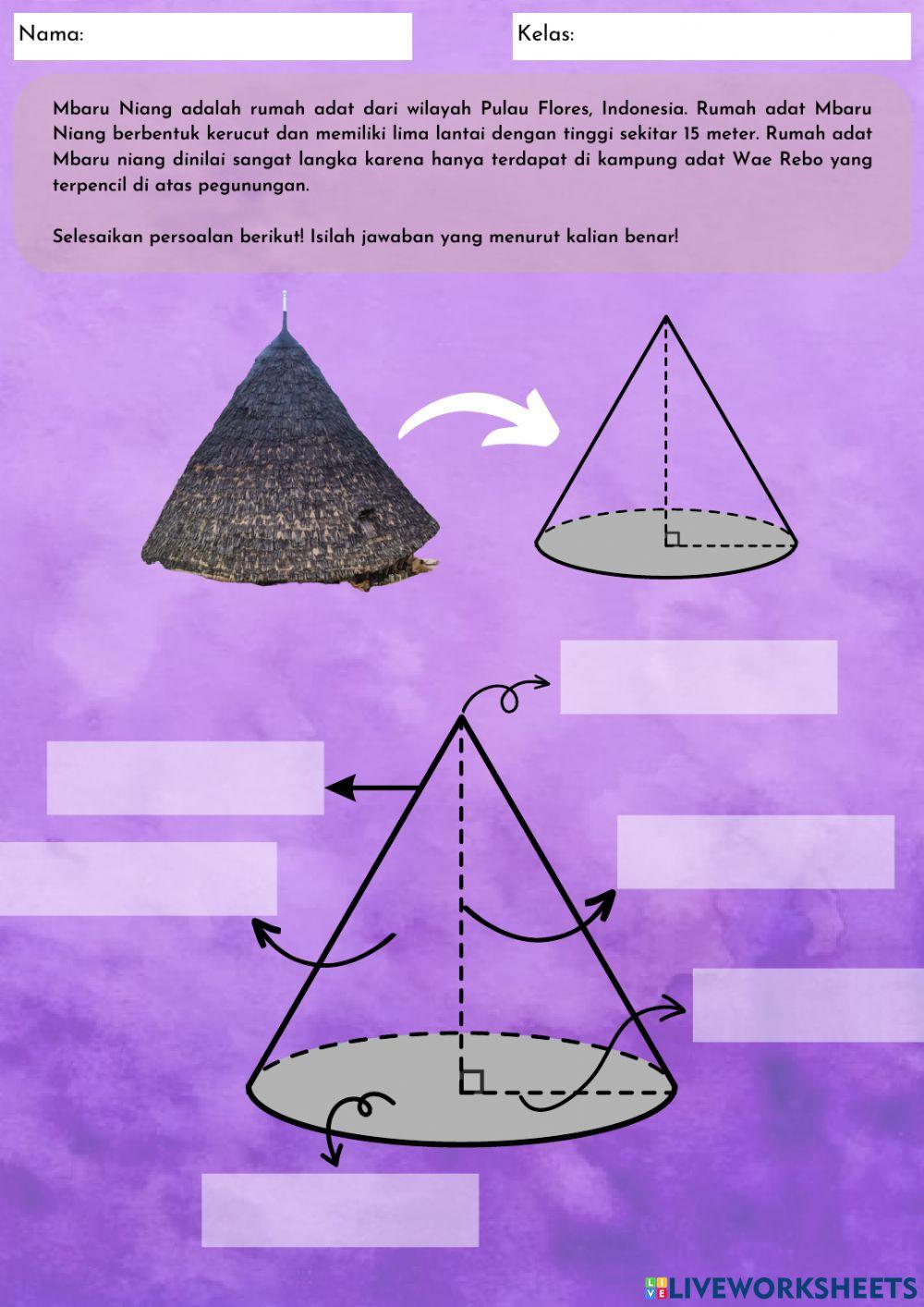 Cone 1 worksheet | Live Worksheets
