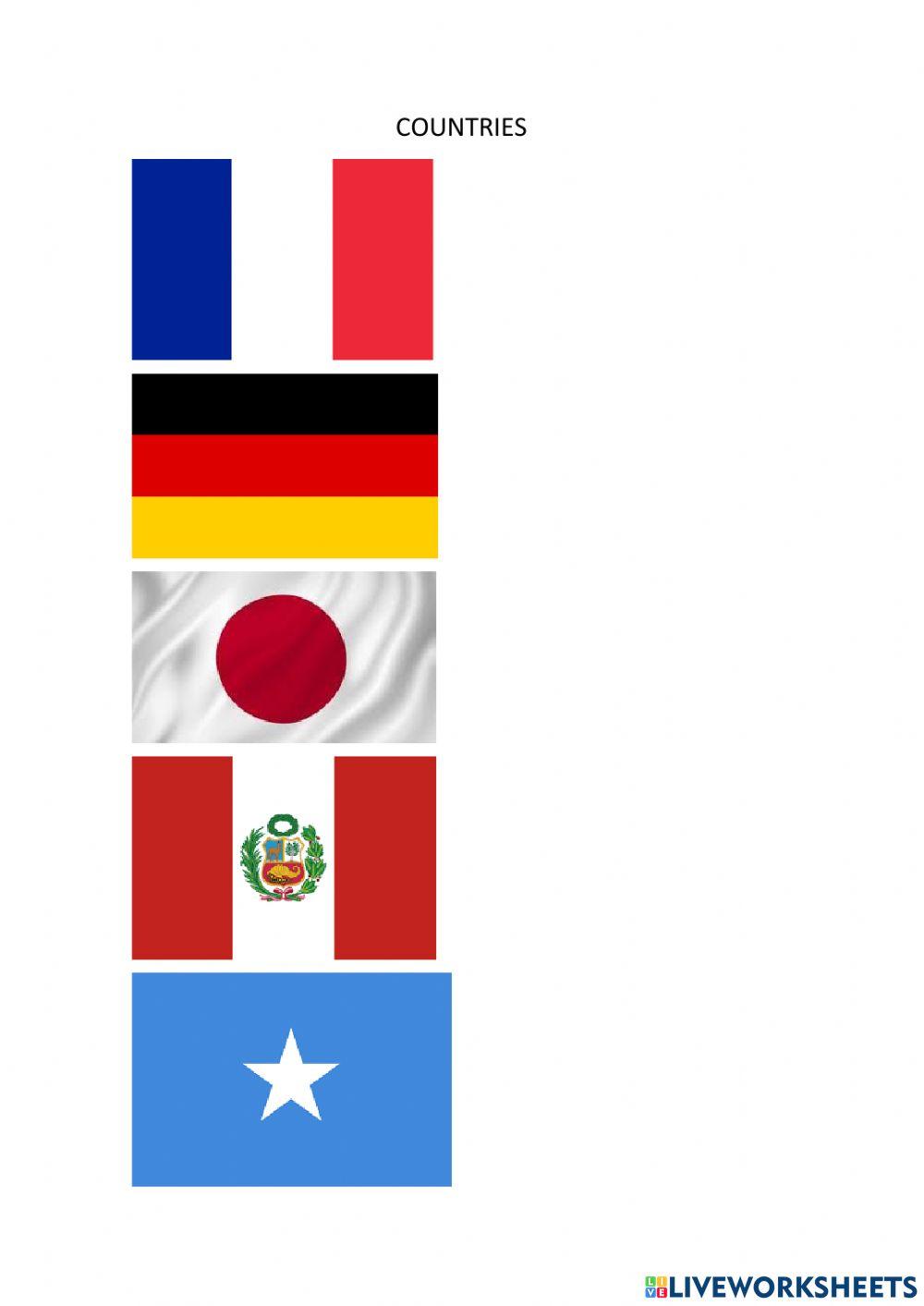 Countries online exercise for Grade 3 | Live Worksheets