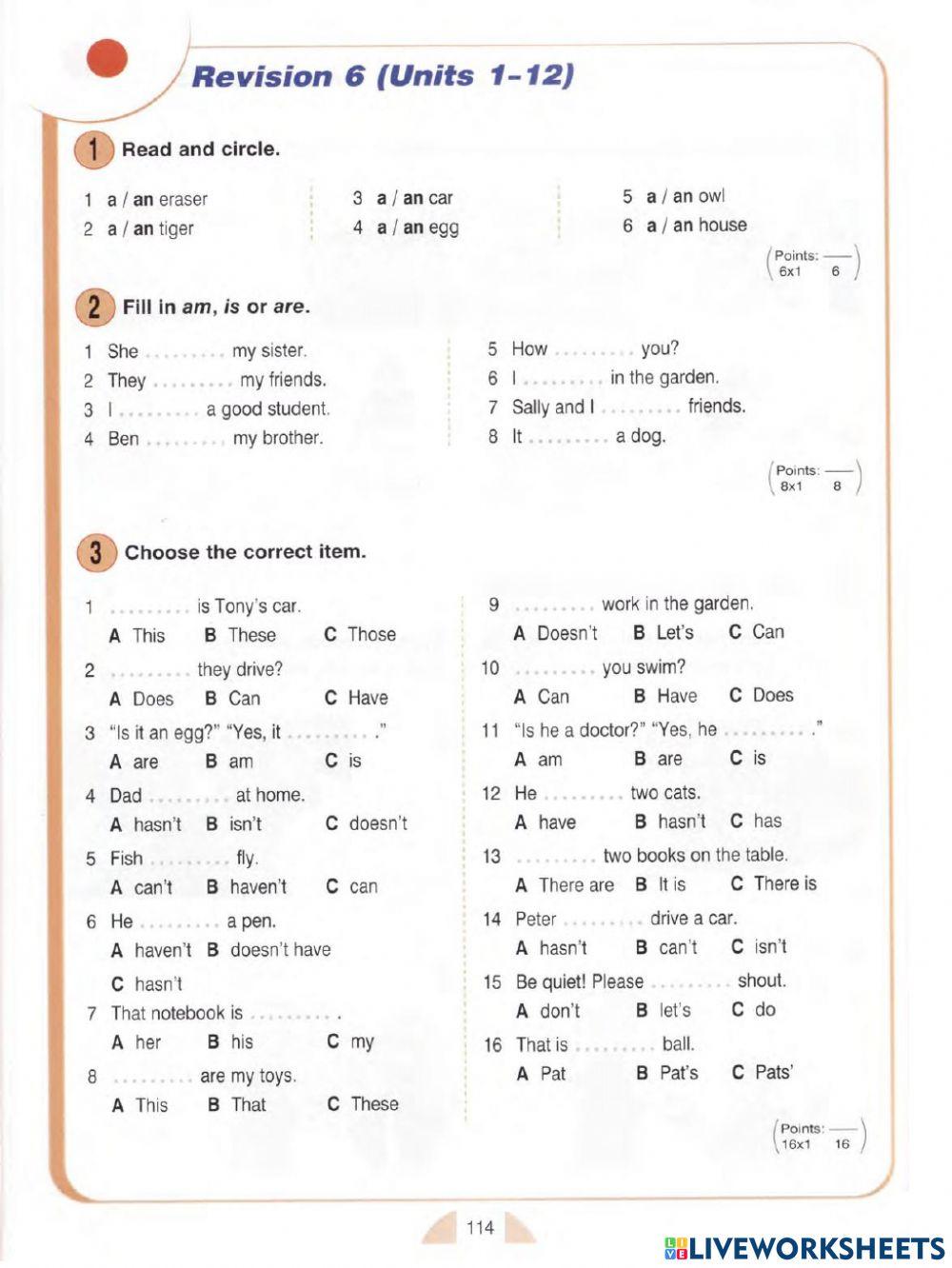 rev6 interactive worksheet | Live Worksheets