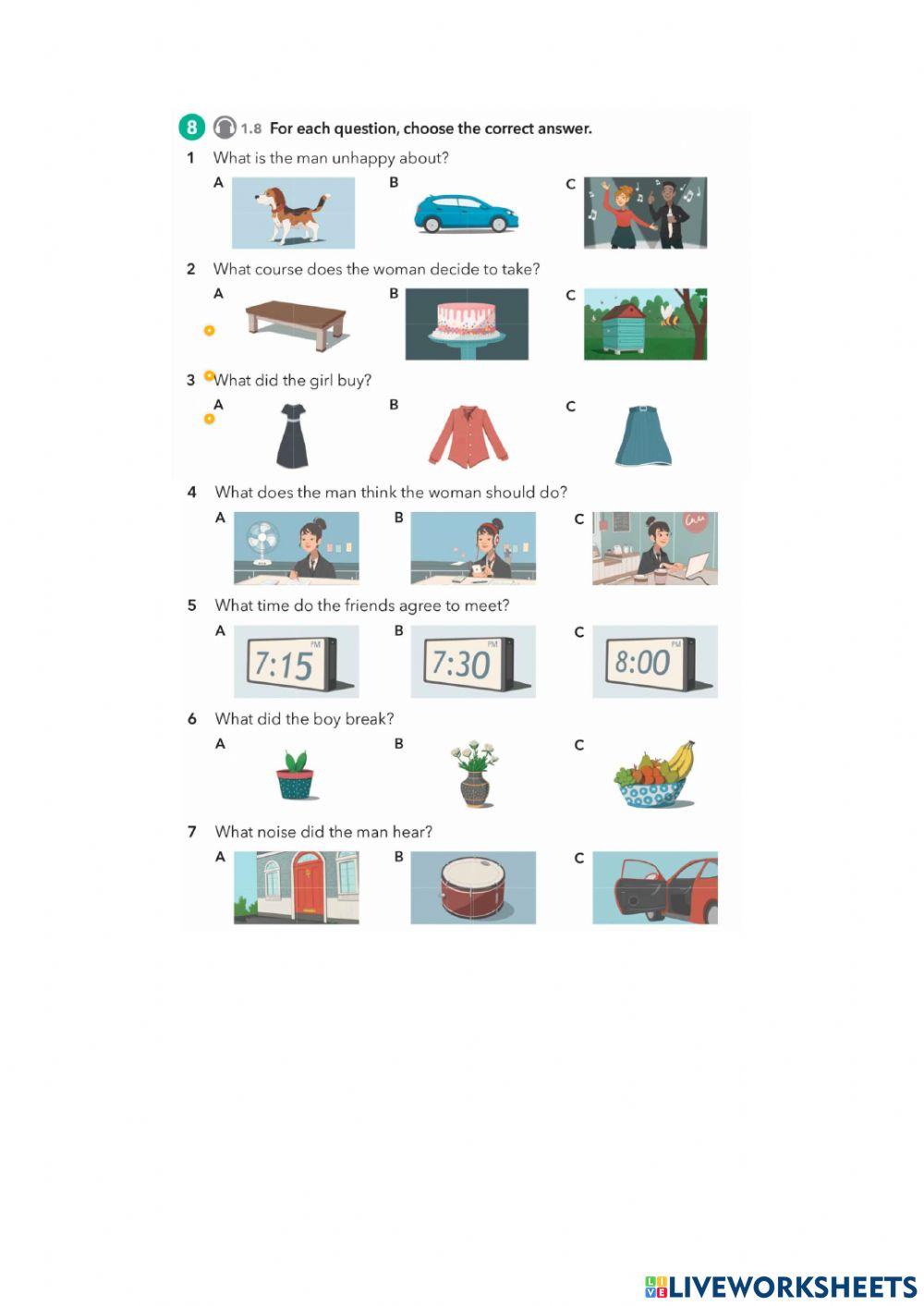 B1 practice | elena santiago bago | Live Worksheets