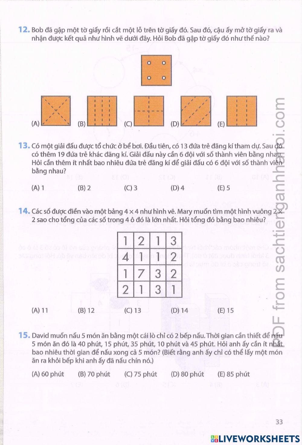 Ikmc. lv2. 2017 worksheet | Live Worksheets