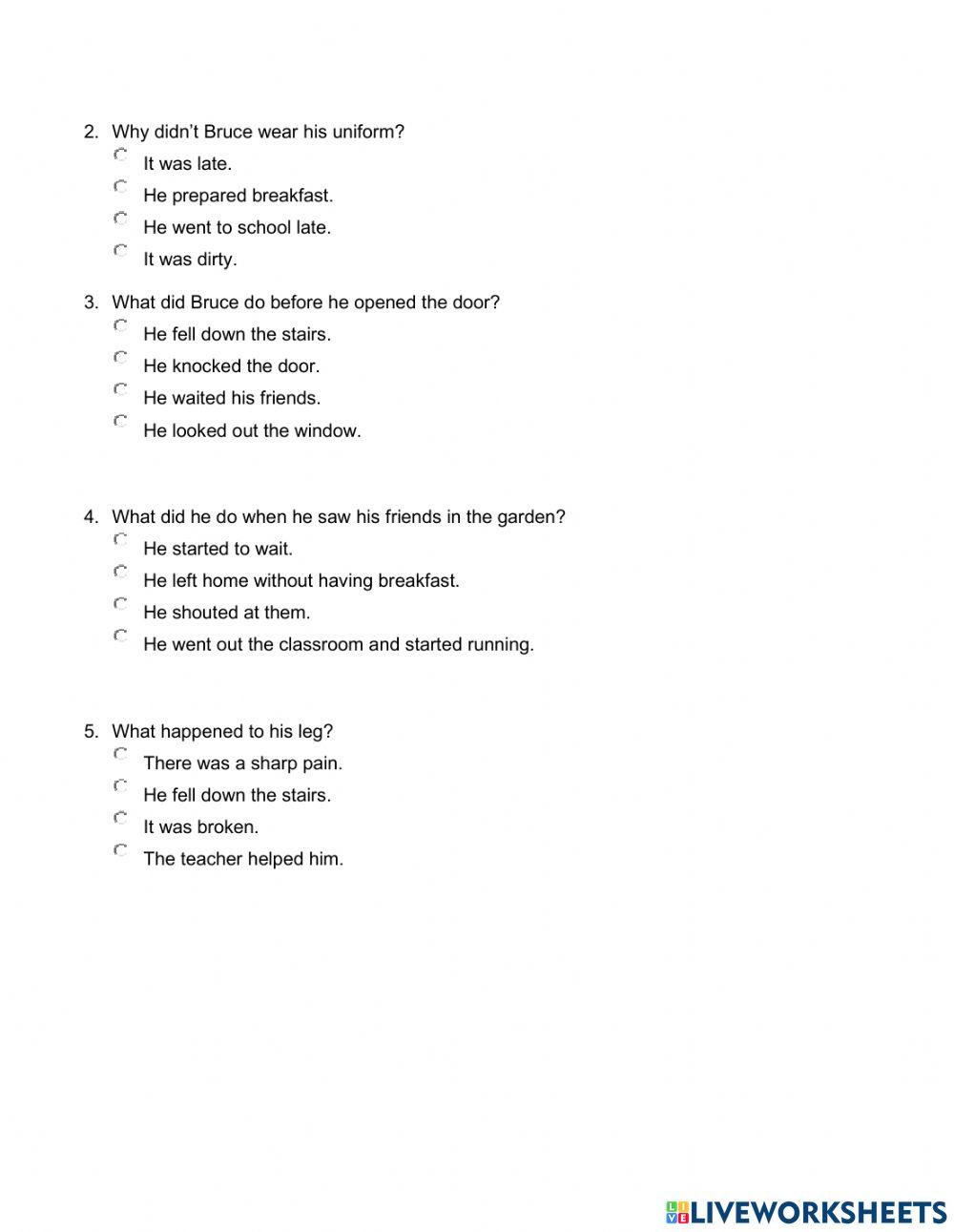 Reading Simple … | Free Interactive Worksheets | 2327856