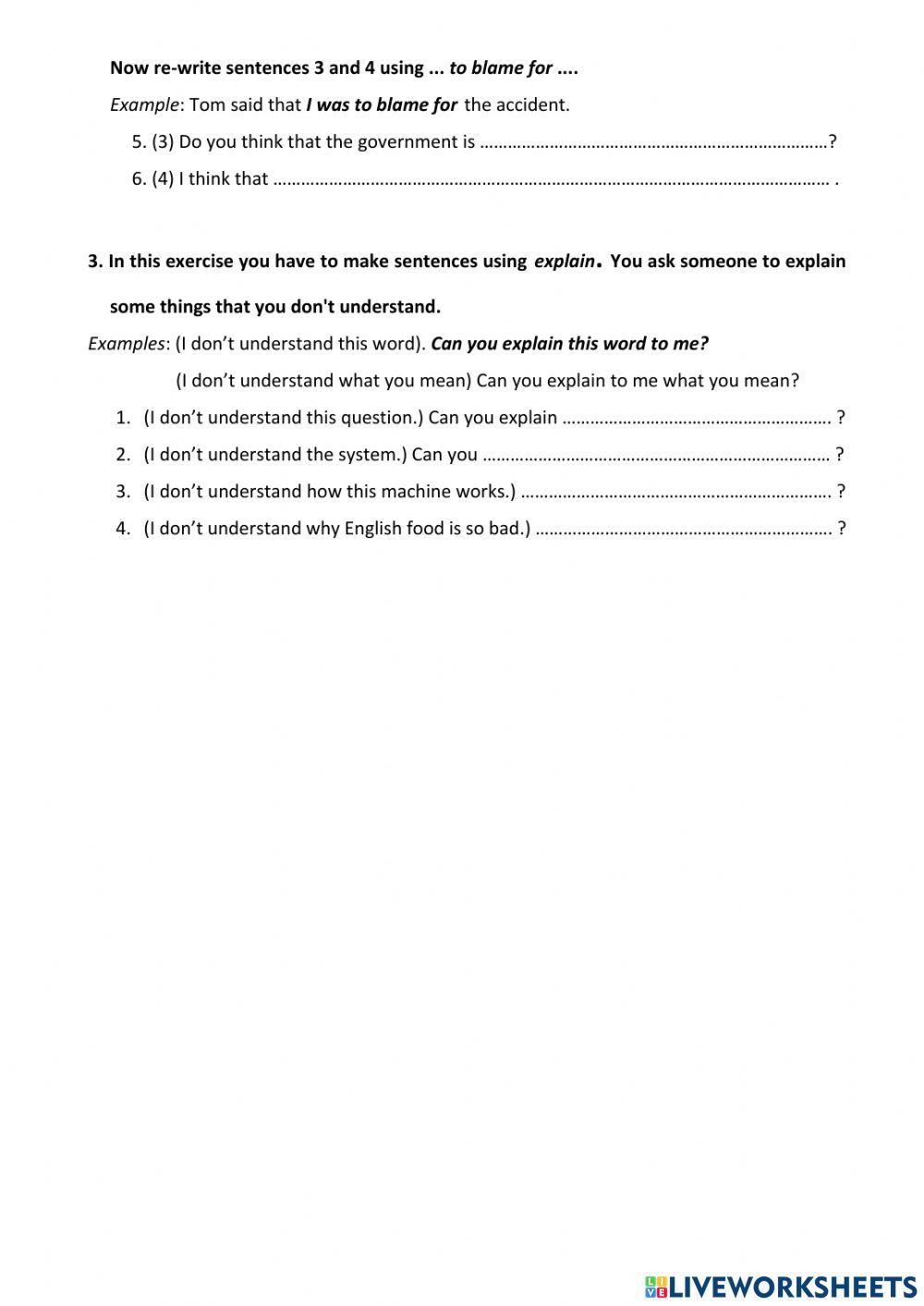 128-B verb+object+preposition online exercise for | Live Worksheets
