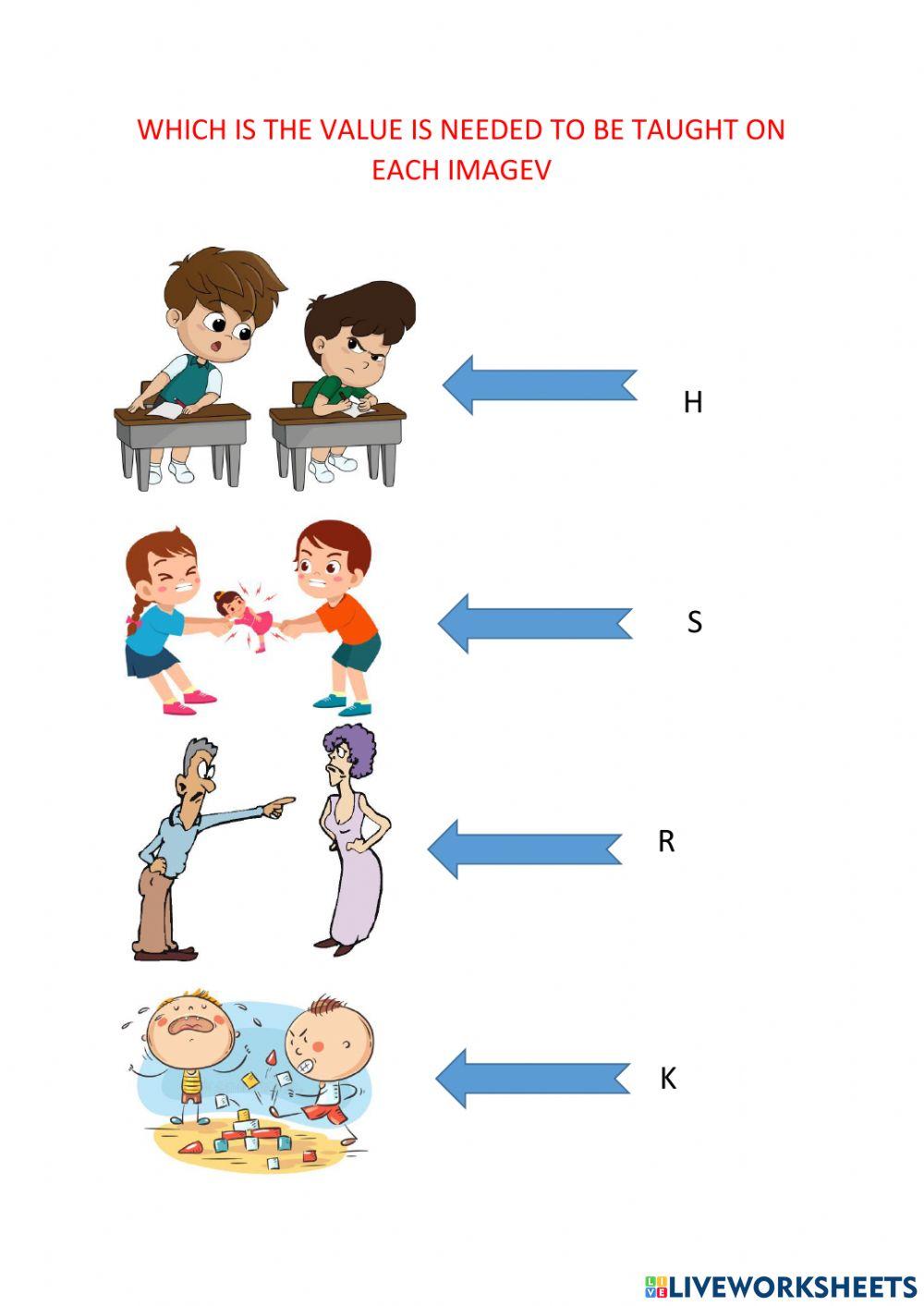 Drop down example worksheet | Live Worksheets