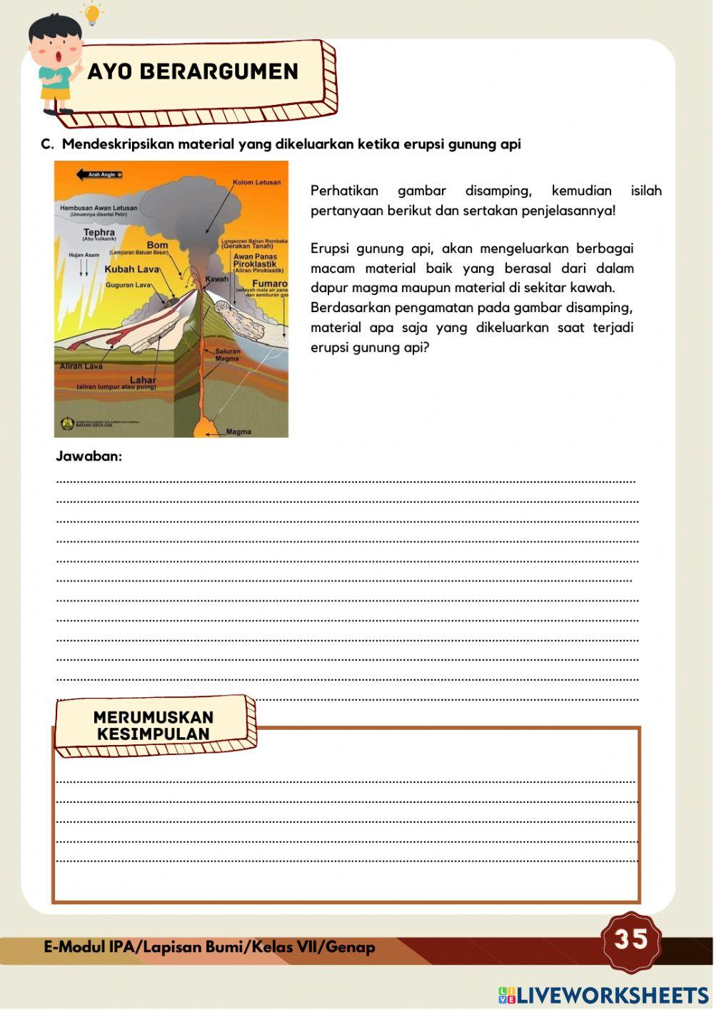 E-lkpd gempa bu… | Free Interactive Worksheets | 2328973