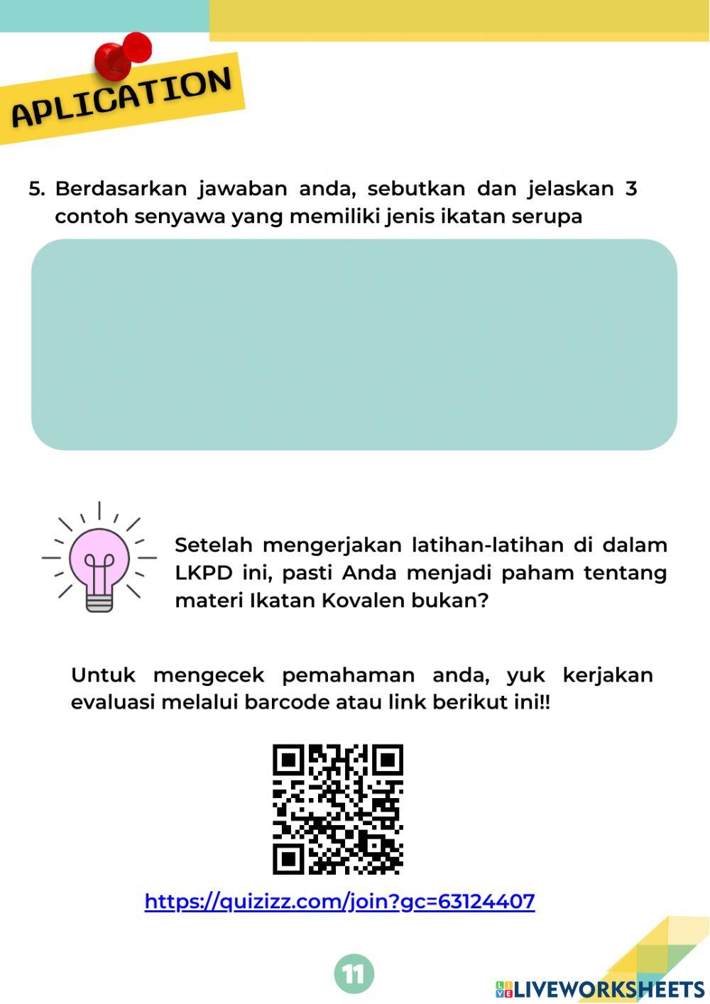 2329212 | LKPD Ikatan Kovalen 2 | Arum_ | LiveWorksheets