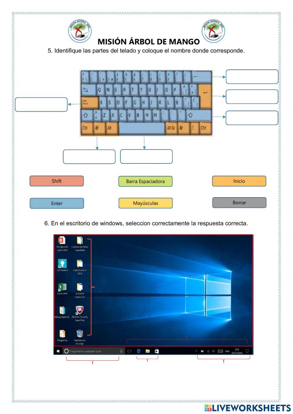 Computación online exercise for elemental | Live Worksheets