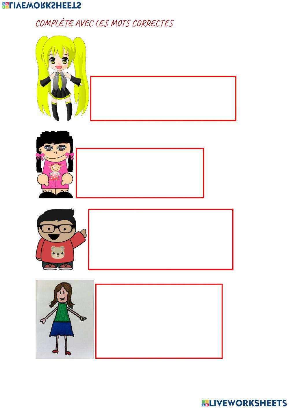 Description Physique online practice | Live Worksheets