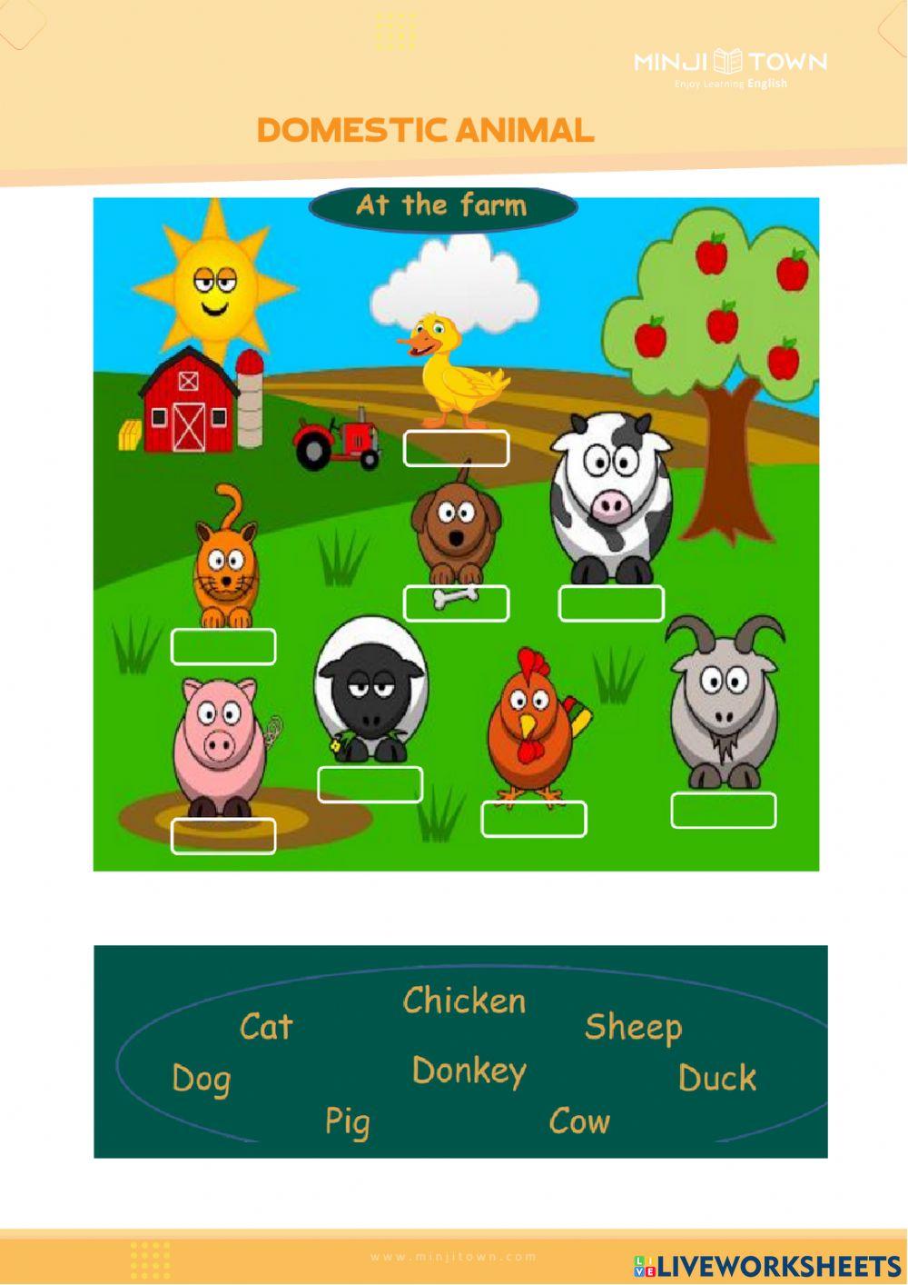 2329461 | Domestic animals | jessimur | LiveWorksheets