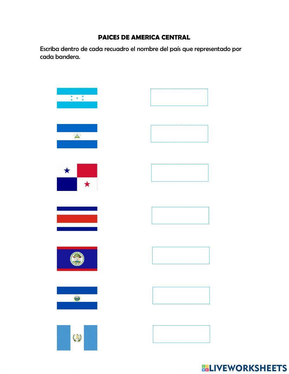 Paises de Ameri… | Free Interactive Worksheets | 2329521
