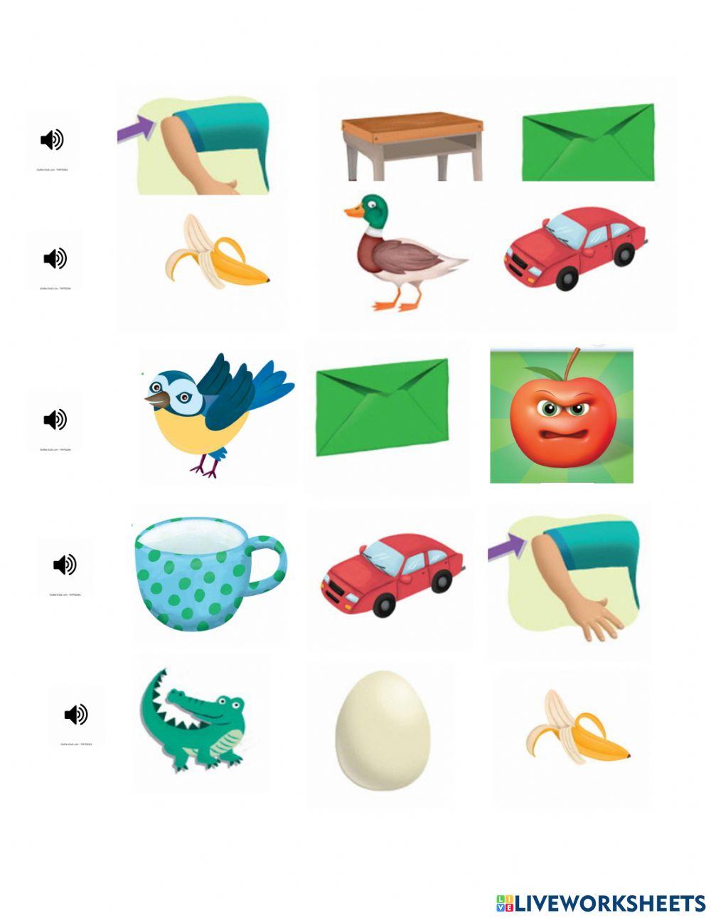 Phonics test online exercise for | Live Worksheets