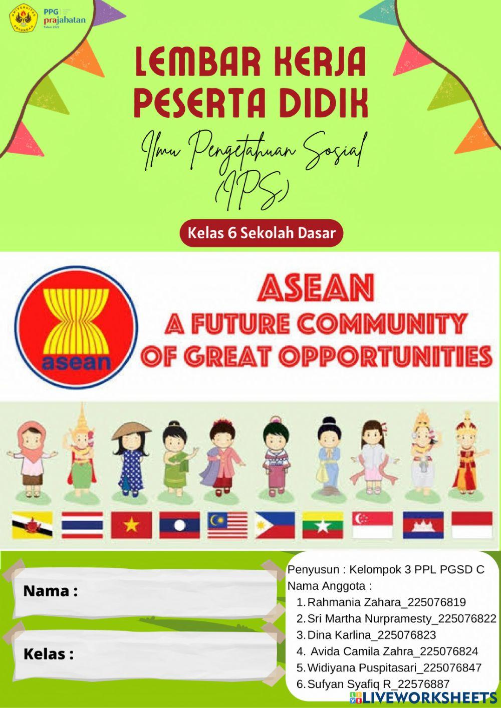 Asean interactive activity for 6 | Live Worksheets