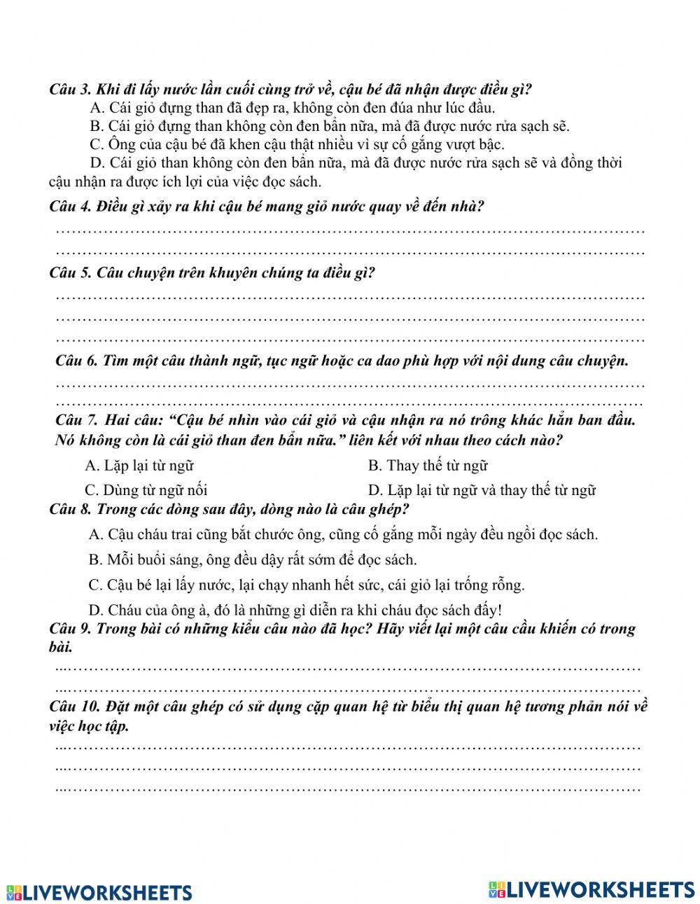 Vietnamese | Free Interactive Worksheets | 2330367