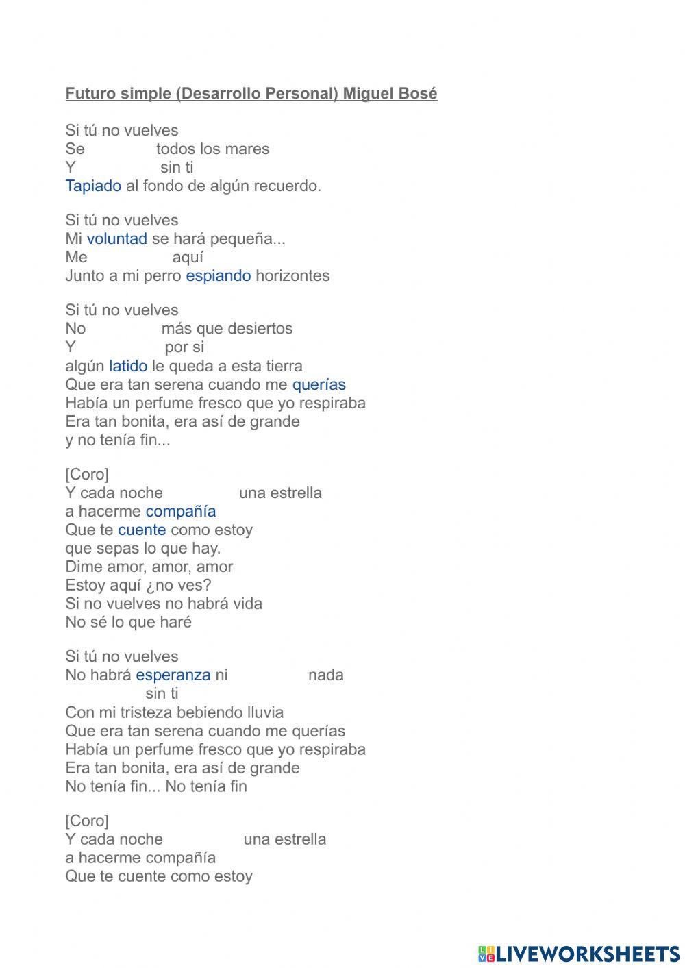 Futuro simple exercise for FBI | Live Worksheets