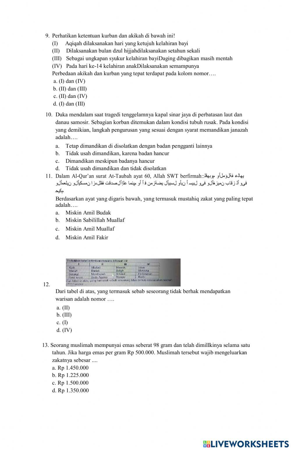 Pat online pdf worksheet for 6 | Live Worksheets