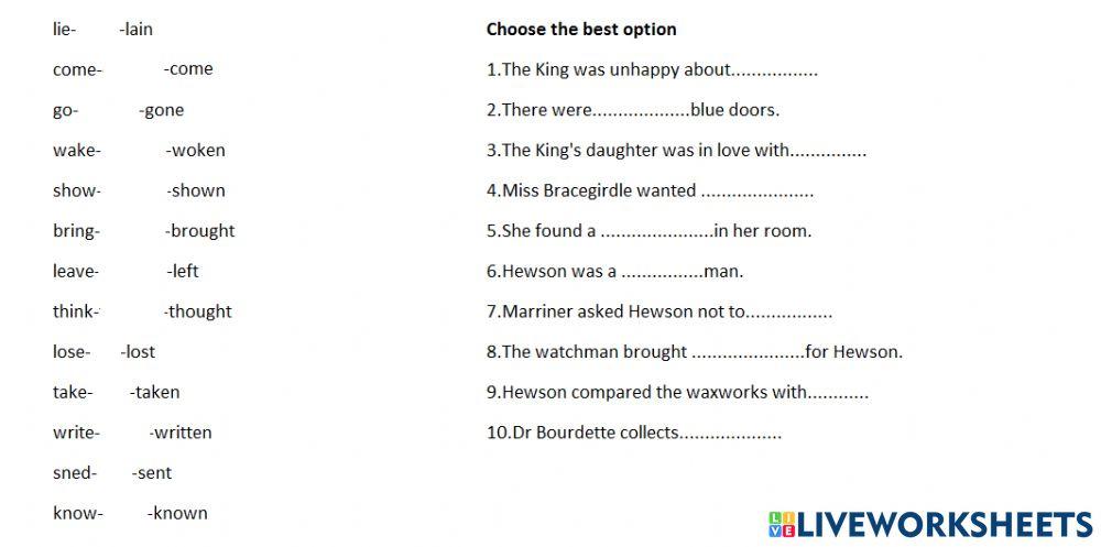 Simply suspense stories worksheet | Live Worksheets