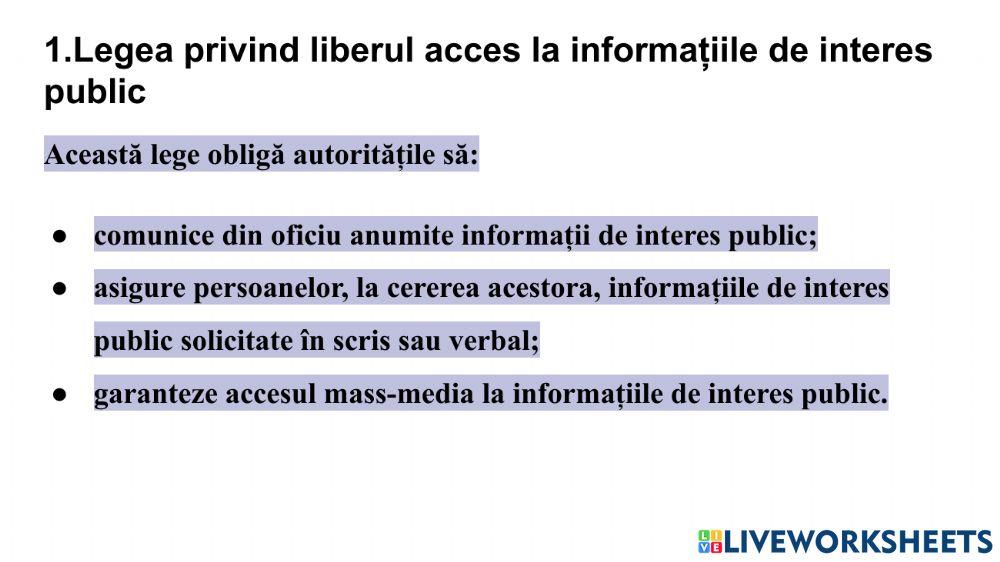 Implicare civica worksheet | Live Worksheets