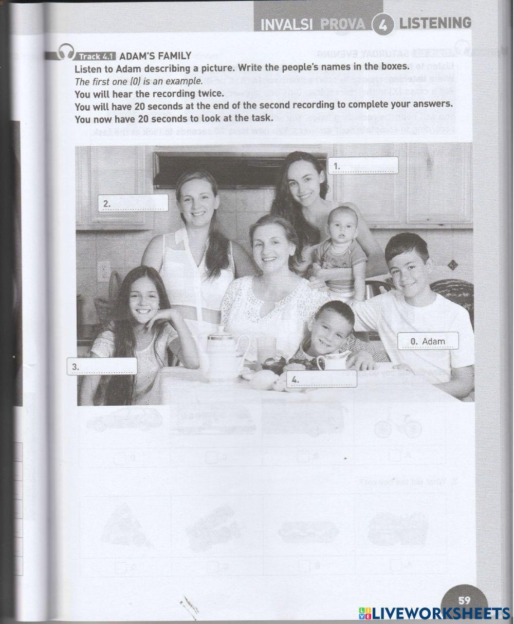 LESTENING 1 PROVA B online exercise for | Live Worksheets