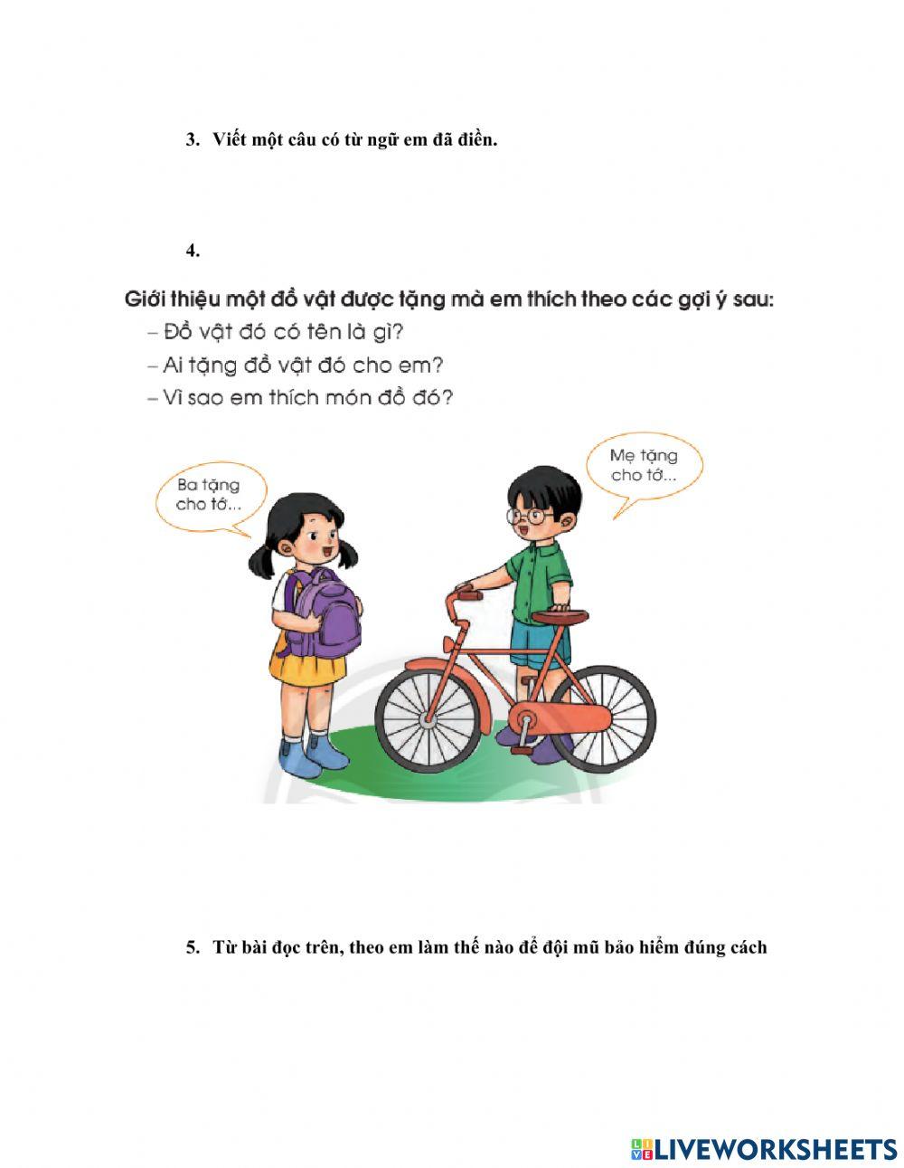 Vietnamese worksheet for 1 | Live Worksheets
