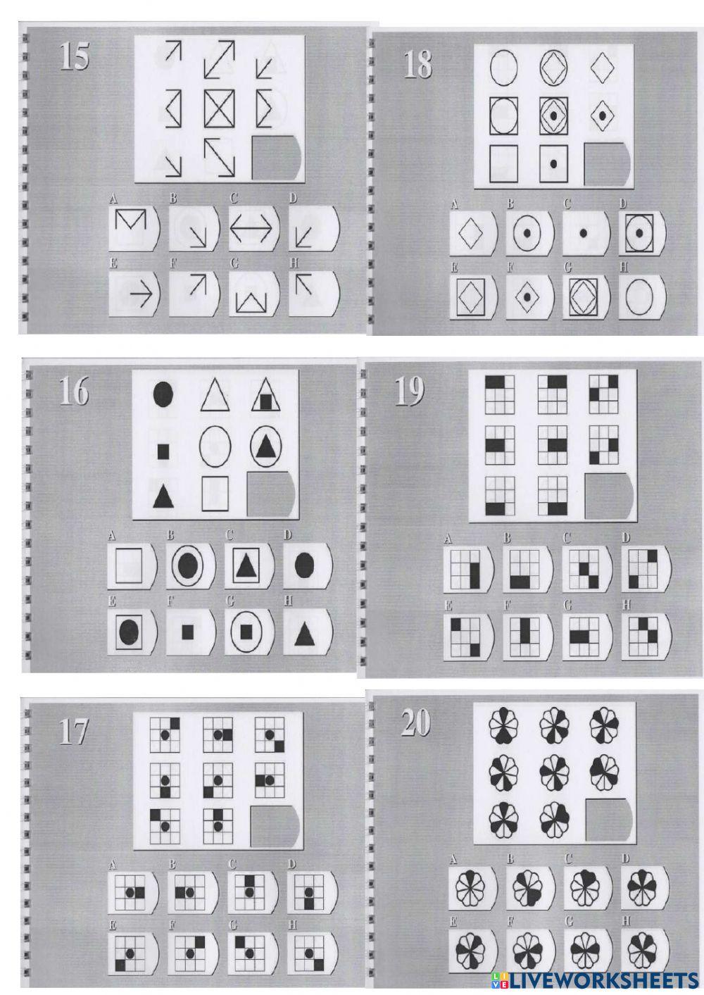 2577214 | IQ - TEST LOGIKA | STTIH | LiveWorksheets
