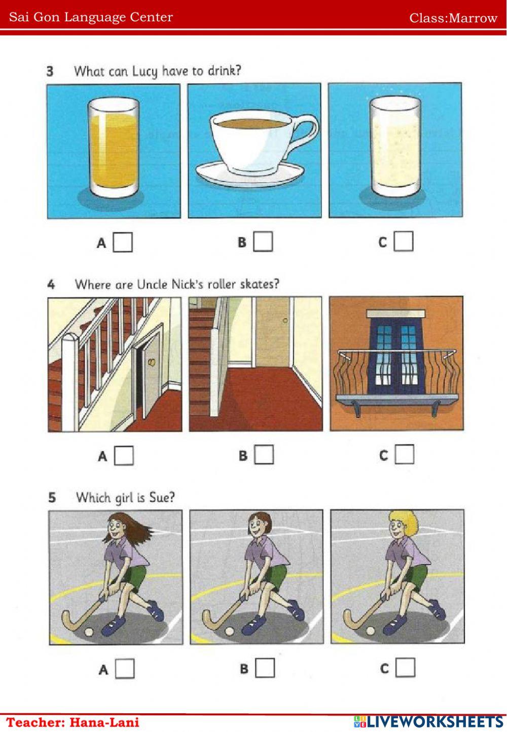 Movers listening online pdf worksheet | Live Worksheets