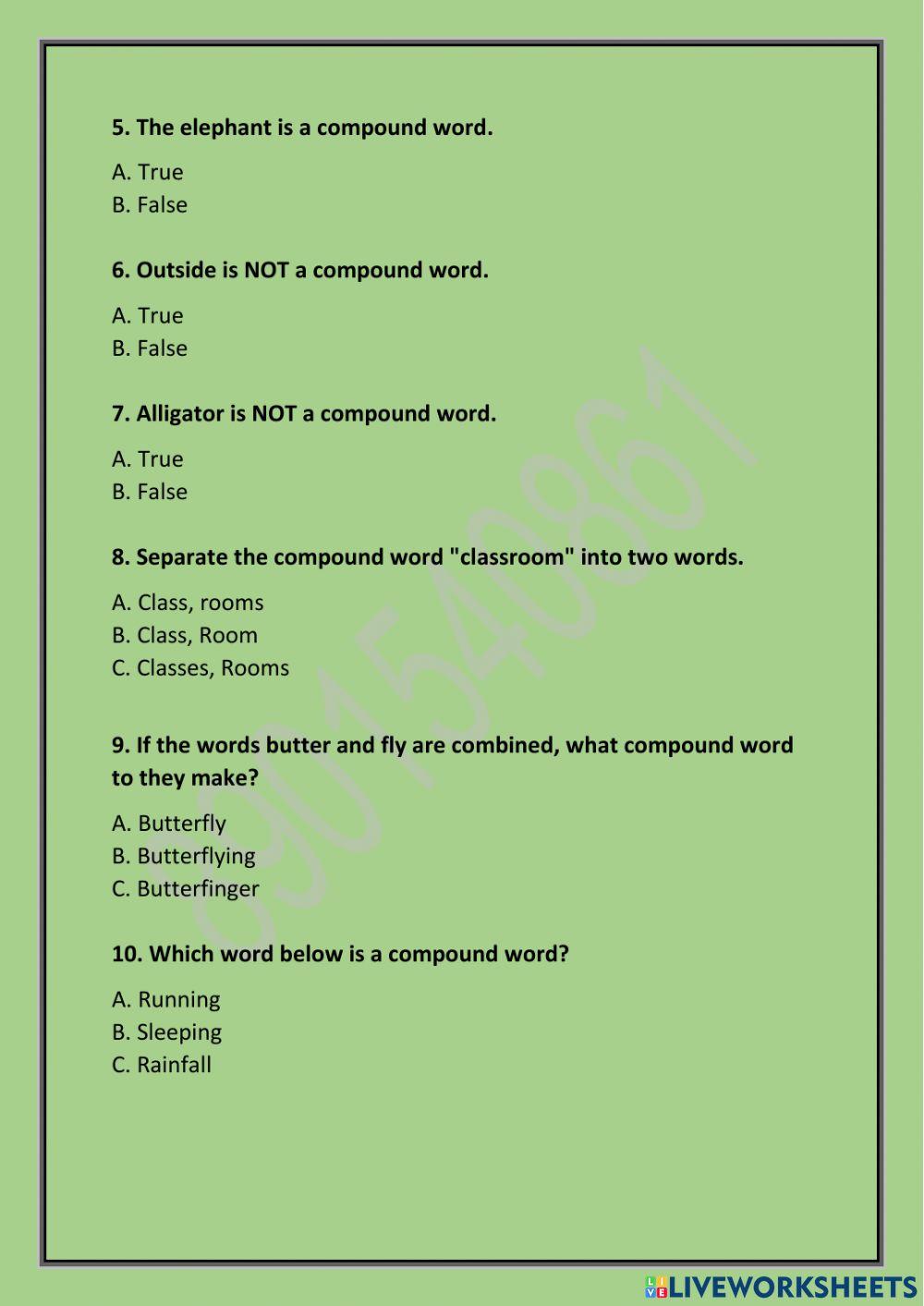 Compound words | ESC 24x7 by Vikram Singh | Live