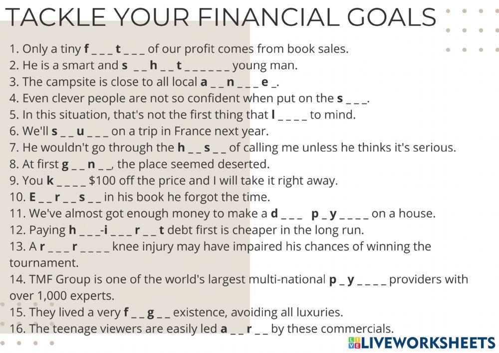 How to tackle your financial goals & have fun 2308257