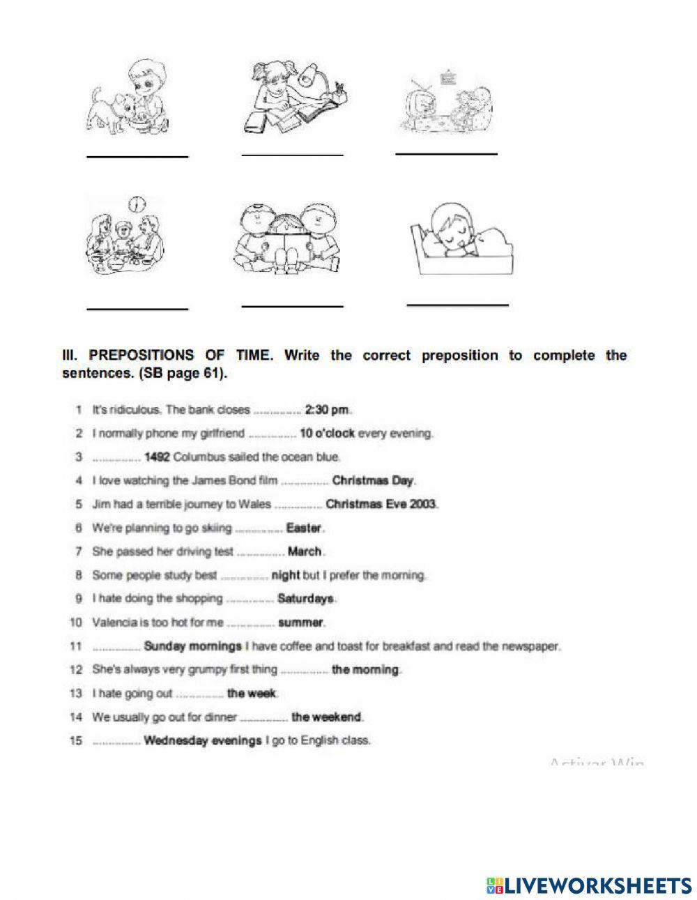 Stage 3 exercise | Live Worksheets