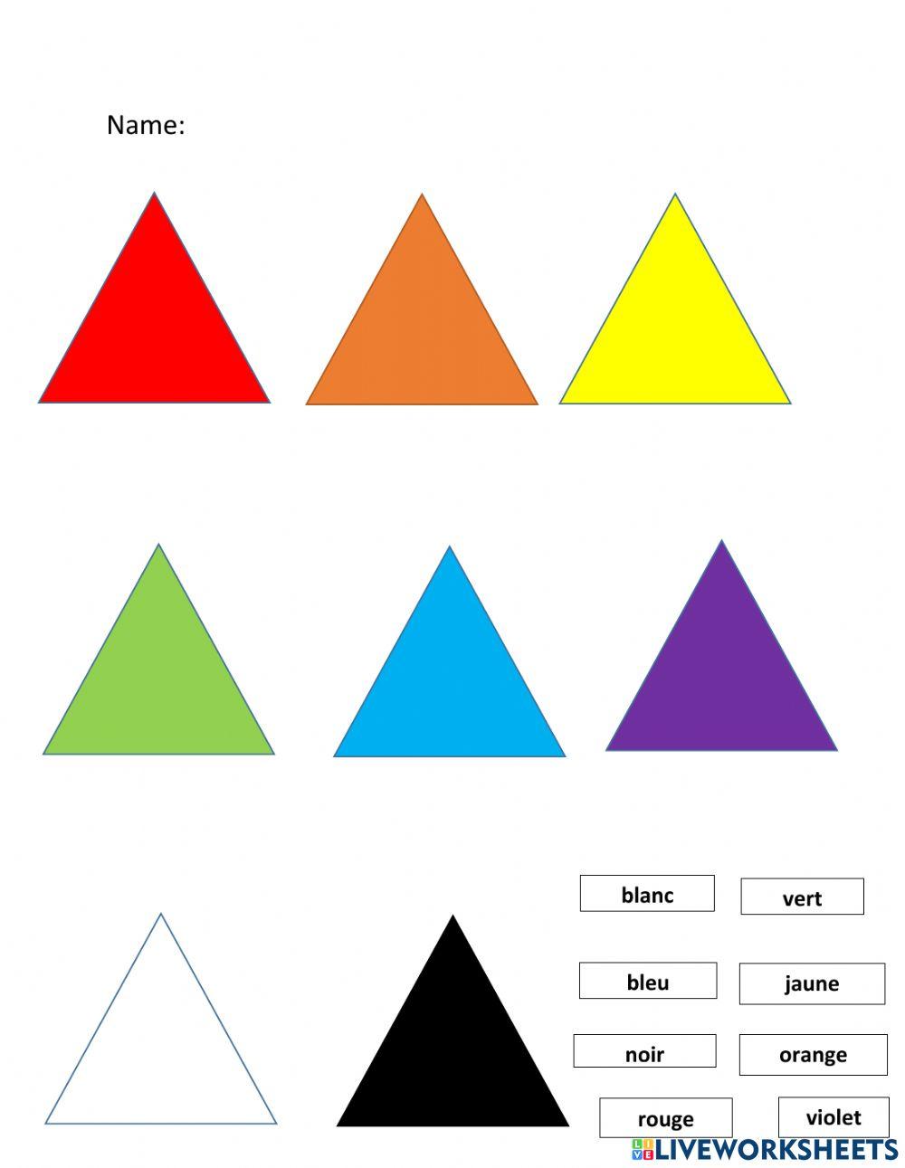 French Colors | Free Interactive Worksheets | 2334638