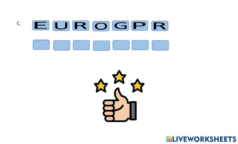 UNSCRAMBLE | Free Interactive Worksheets | 5381705