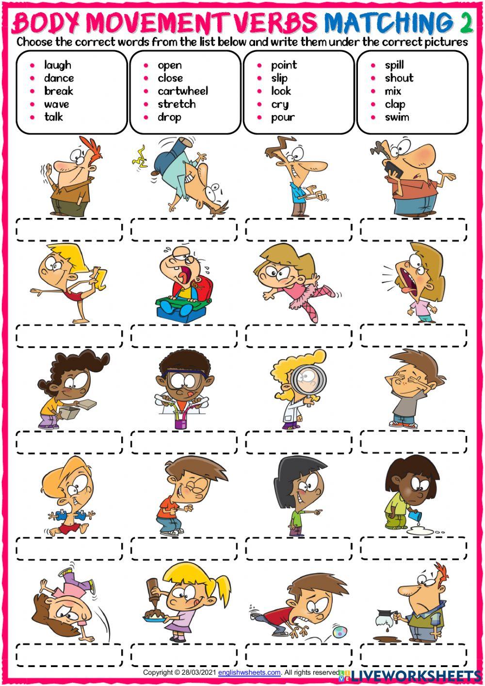 6932447 | Body Movement Verbs | ivolga21