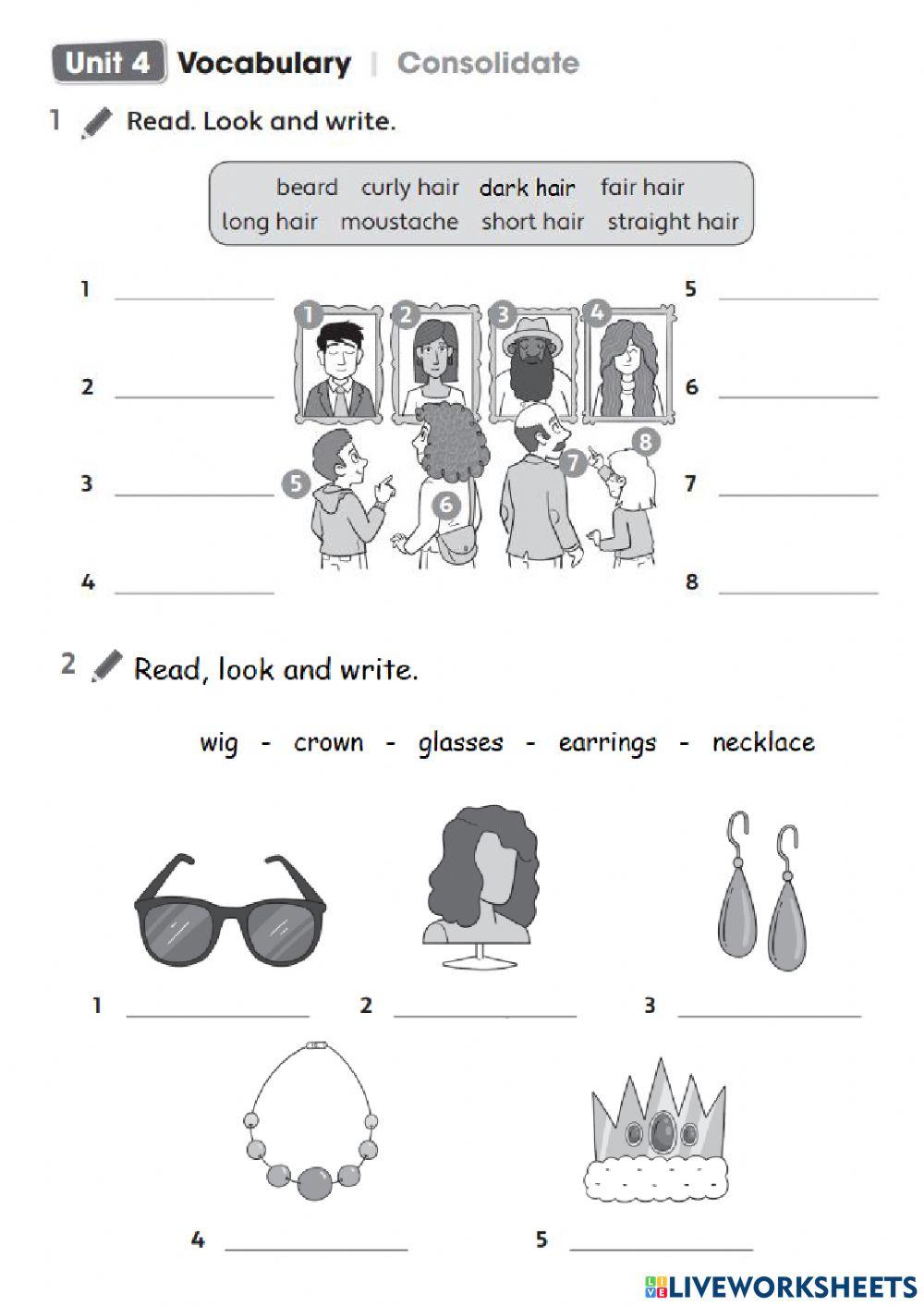 FICHA 2 VOCABULARY UNIT 4 KIDS CAN 2 online exercise for | Live Worksheets