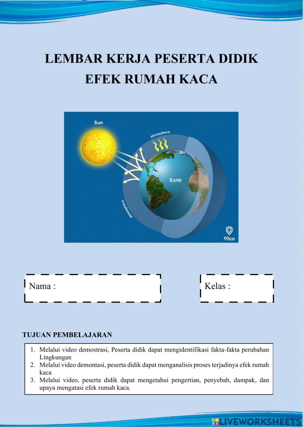 LKPD Efek Rumah… | Free Interactive Worksheets | 2555873