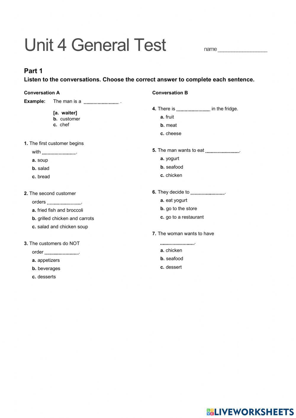 Tn1-u4 interactive worksheet | Live Worksheets