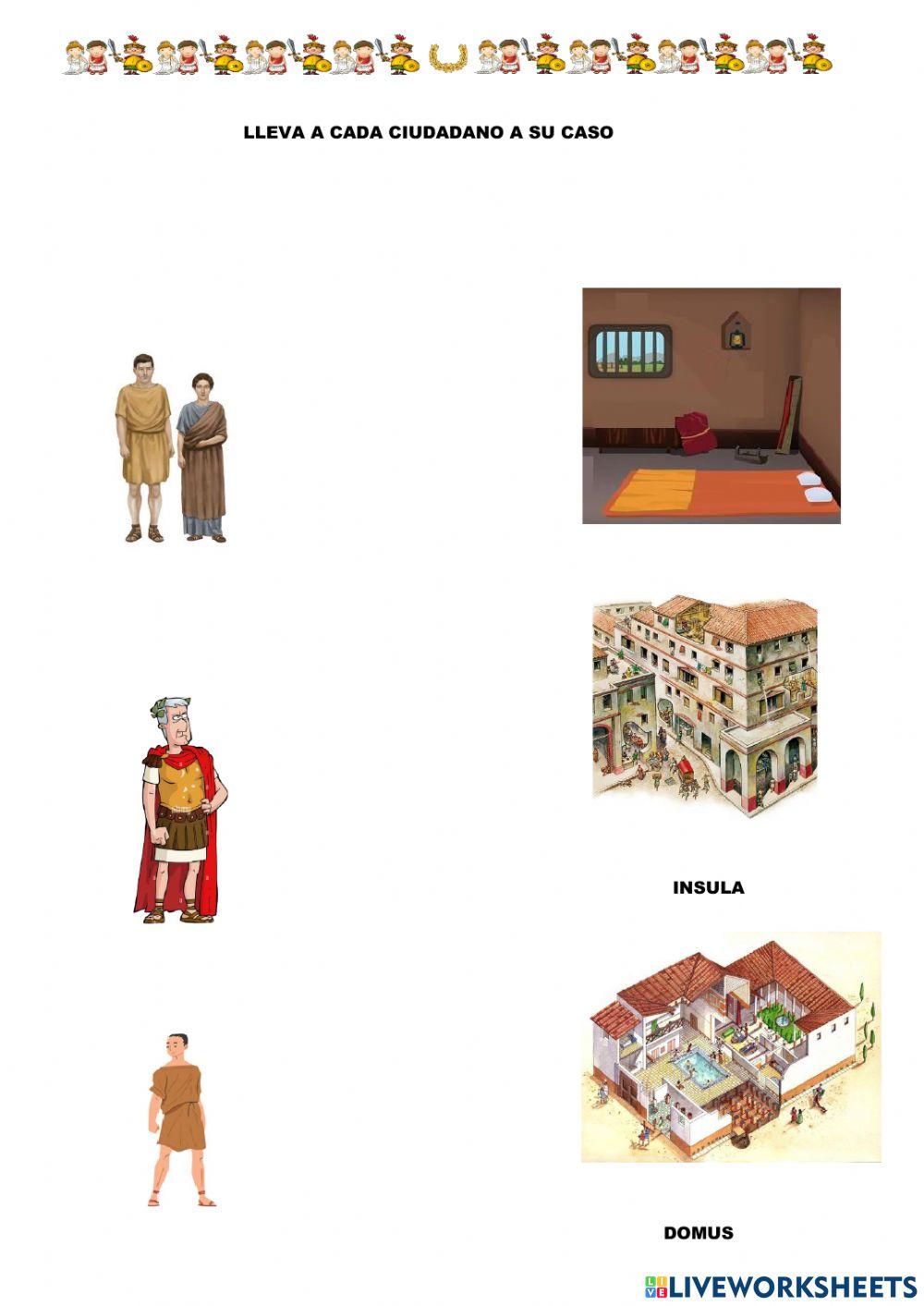 Viviendas romanas 2309740 | Dorilla | LiveWorksheets
