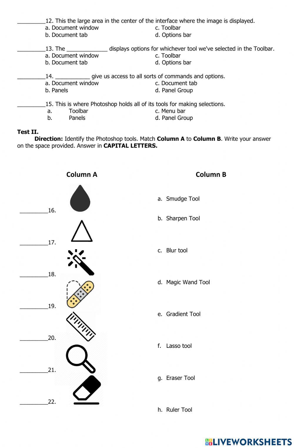 Midterm Examination in Photo Editing 2309968 | rusehelen