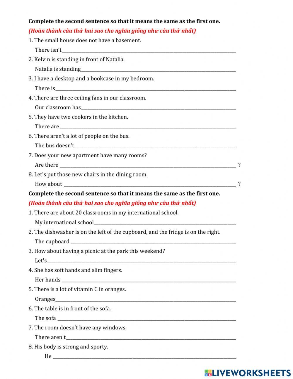 2310148 Complete The Second Sentence So That It Means 2310148-complete-the-second-sentence-so-that-it-means